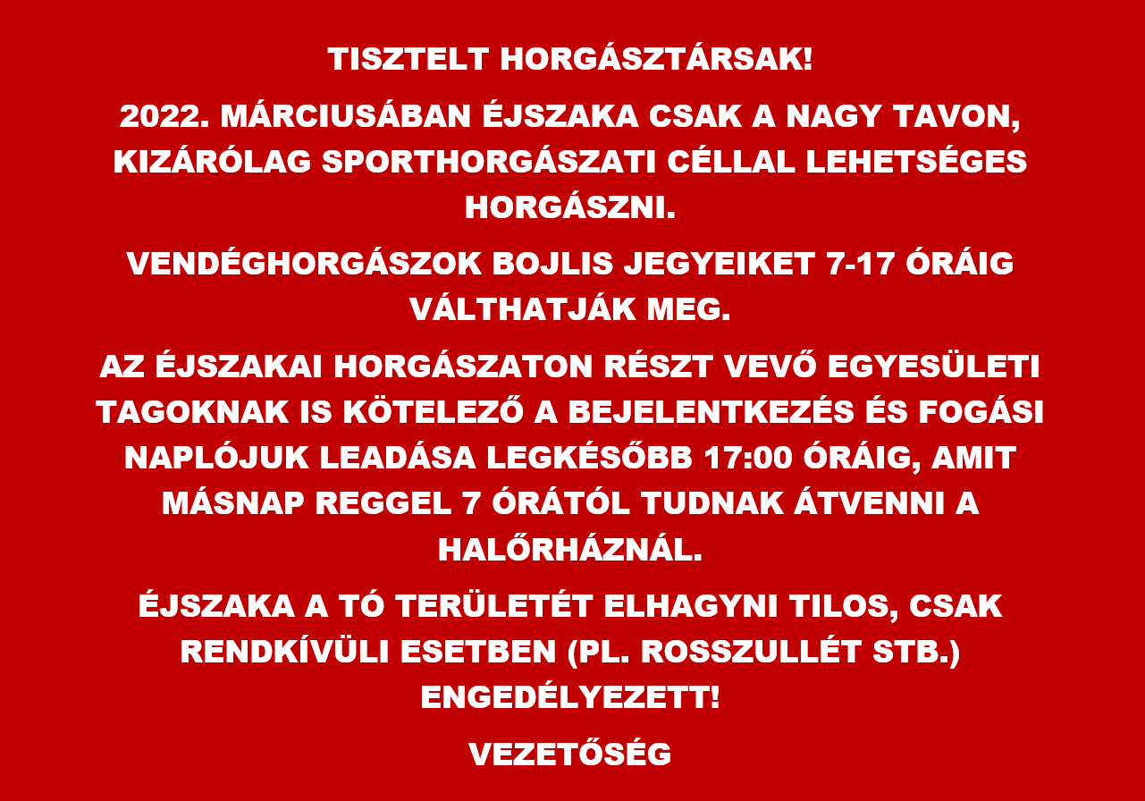 Éjszakai horgászat márciusban - Lőrintei Horgásztó ★